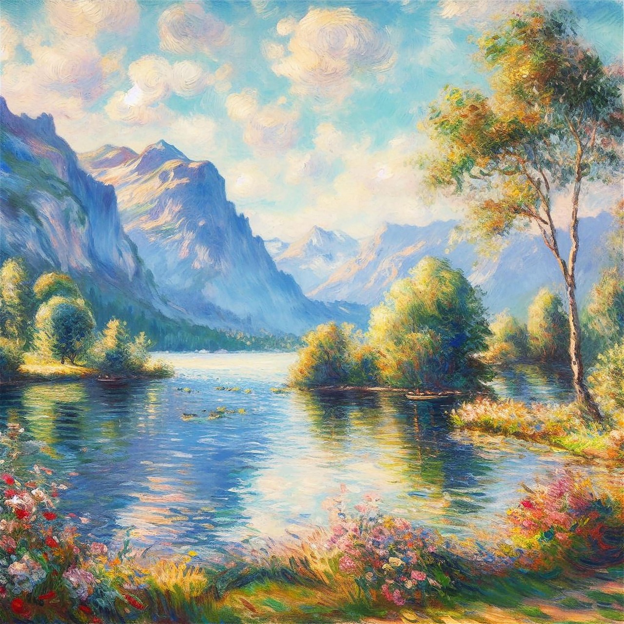 Download Ai Generated, Impressionism, Nature. Royalty-Free Stock ...