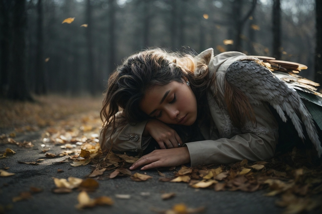 Download Woman, Angel, Fallen Angel. Royalty-Free Stock Illustration ...