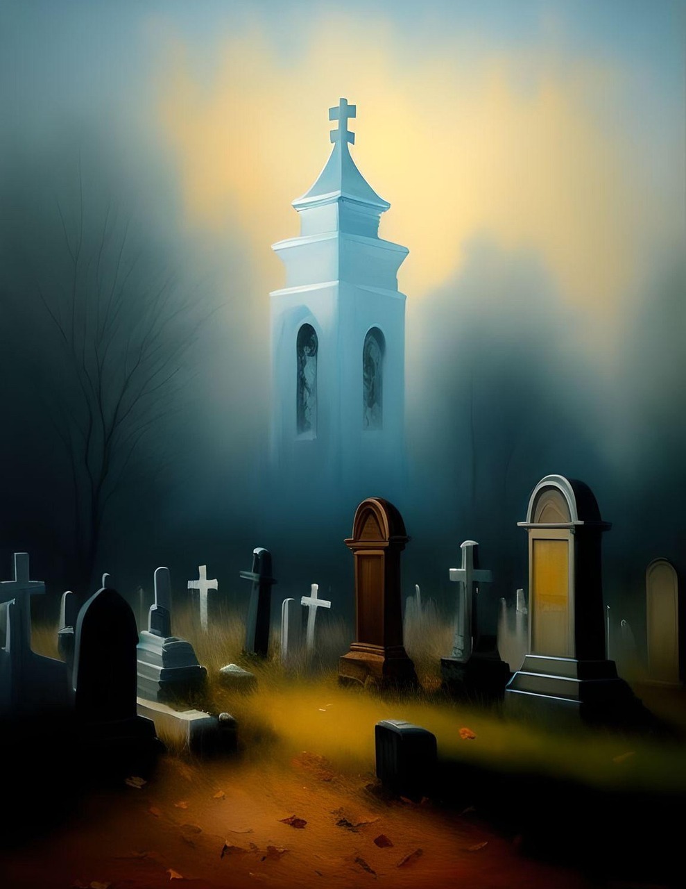 Download Ai Generated, Graveyard, Cemetery. Royalty-Free Stock ...