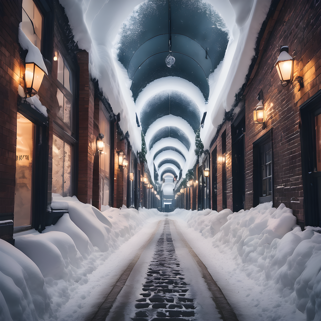 Download Ai Generated, Tunnel, Pathway. Royalty-Free Stock Illustration ...