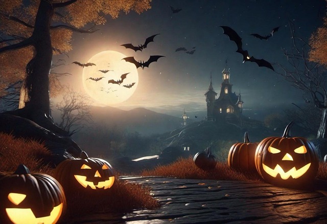 Download Halloween Pumpkin Lanterns Night Royalty-Free Stock ...