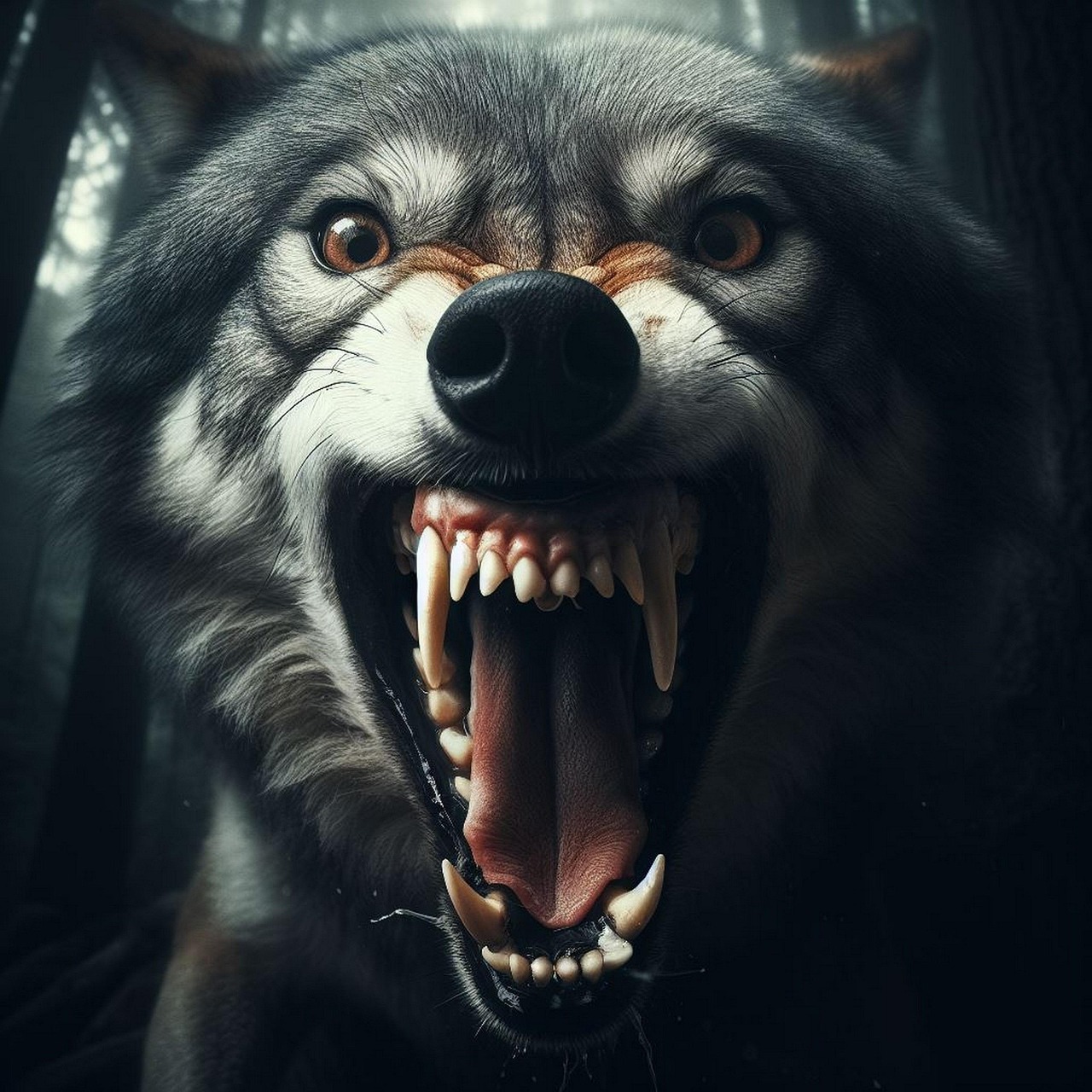 Download Ai Generated Wolf Predator Royalty-Free Stock Illustration ...