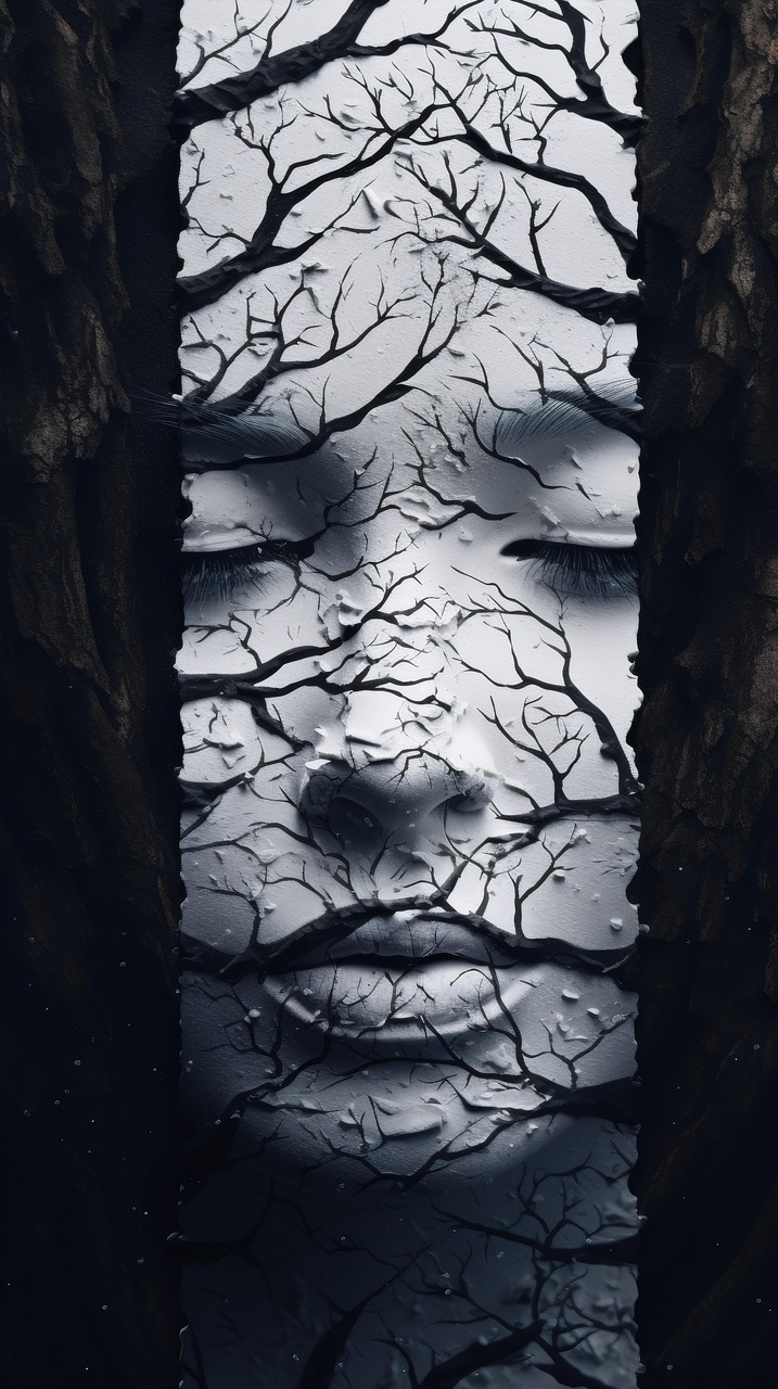 Download Woman, Tattered Hair, Tree. Royalty-Free Stock Illustration ...