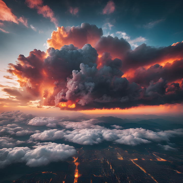 Download Sky On Fire, Fire, Sky. Royalty-Free Stock Illustration Image ...