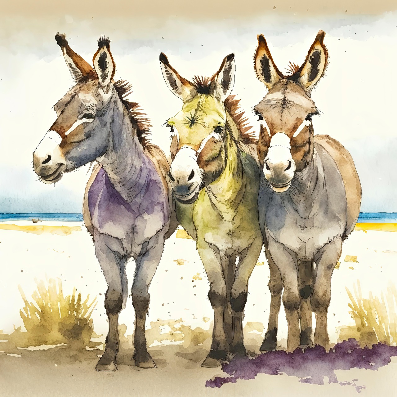Download Ai Generated, Donkeys, Mammals. Royalty-Free Stock ...