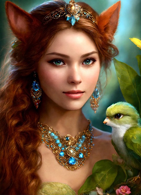 Download Ai Generated Princess Bird Royalty-Free Stock Illustration ...