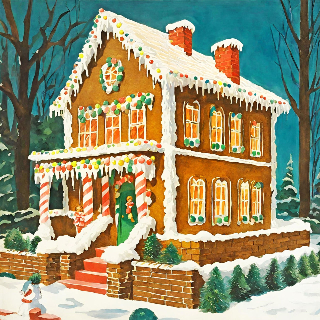 Download Ai Generated, Gingerbread House, Christmas. Royalty-Free Stock ...