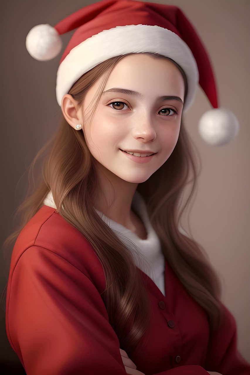Download Ai Generated, Girl, Christmas. Royalty-Free Stock Illustration Image - Pixabay
