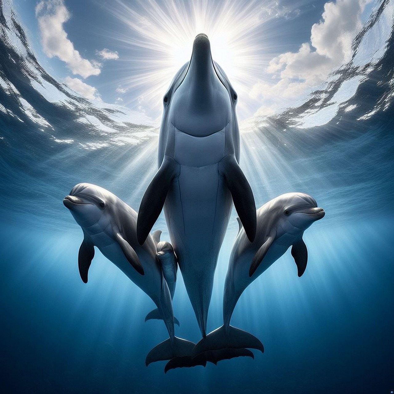 Download Ai Generated Dolphins Fish Royalty-Free Stock Illustration ...
