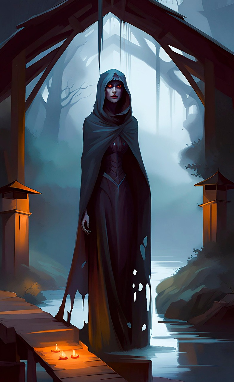 Download Creepy Darkness Woman Royalty-Free Stock Illustration Image ...