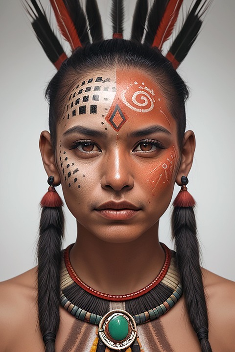 Download Woman, Mohican, Warrior. Royalty-Free Stock Illustration Image ...