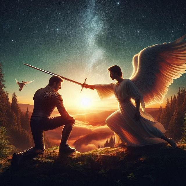 Anjo Da Guarda Com Espada