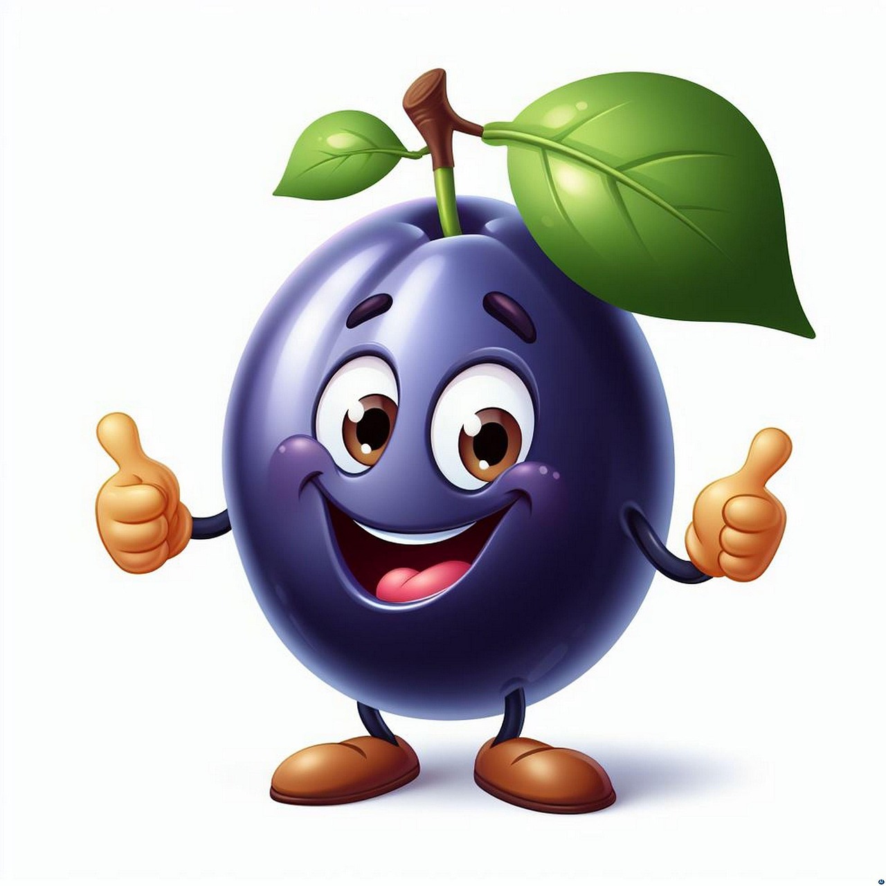 Ciruela Fruta Dibujos Animados - Imagen gratis en Pixabay