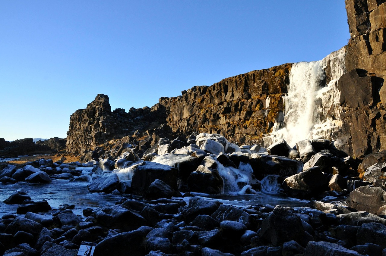 Waterfall Winter Sun Ice Cream - Free photo on Pixabay - Pixabay