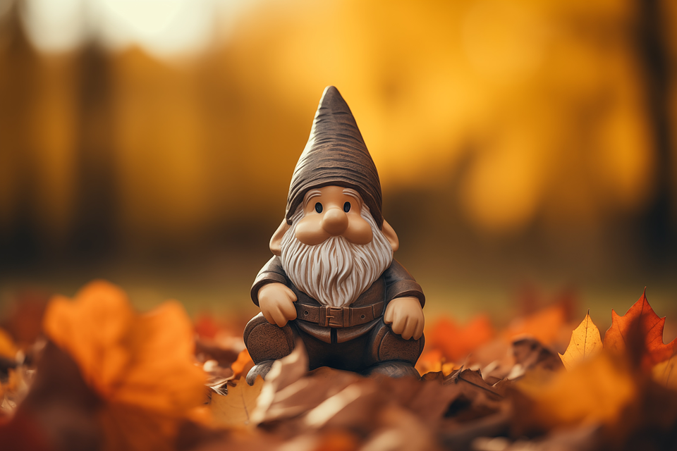 Download Gnome Statue Autumn Royalty-Free Stock Illustration Image ...