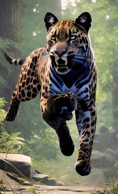 Pulando Leopardo Predador - Imagens grátis no Pixabay - Pixabay