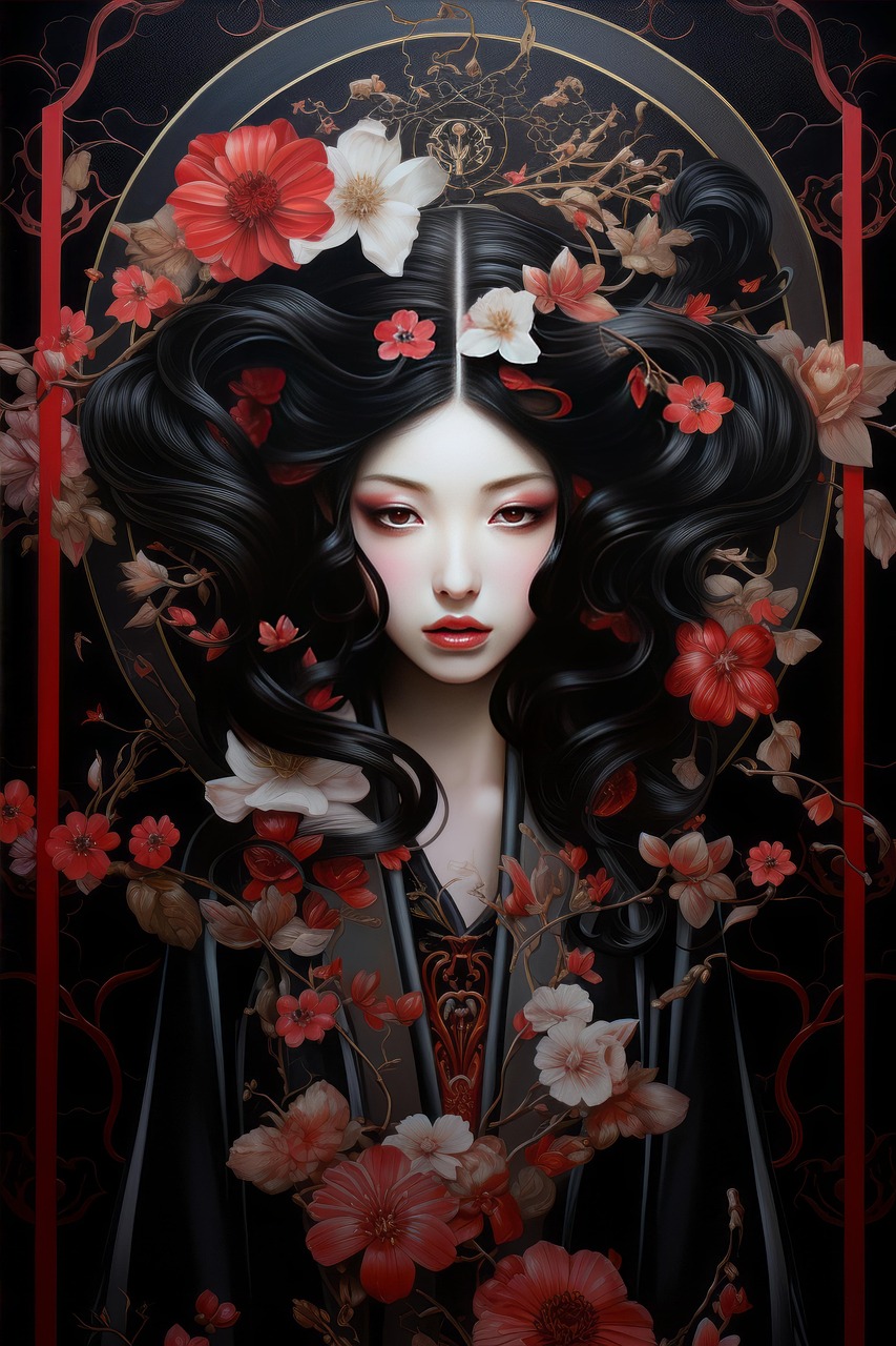 Download Chinese, Digital Art, Woman. Royalty-Free Stock Illustration ...