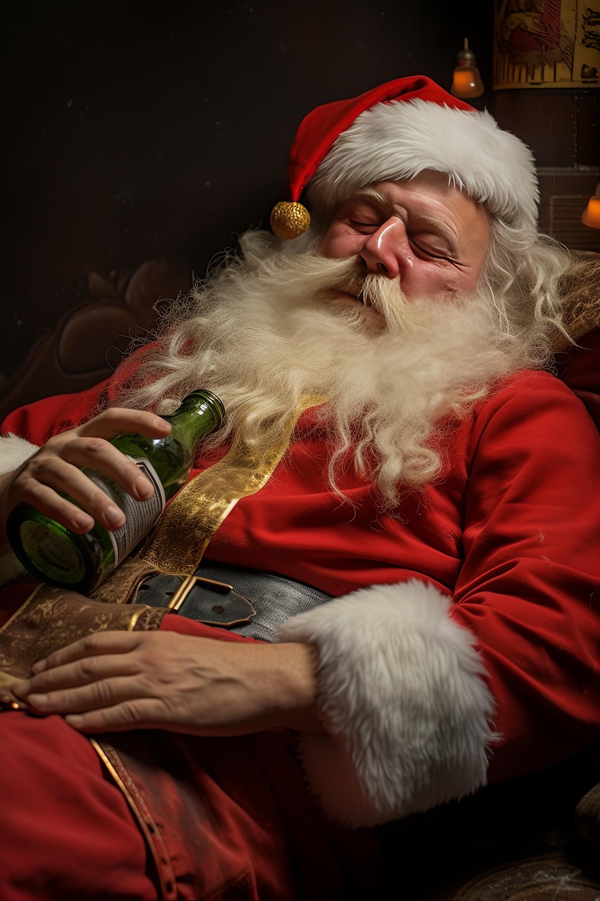 Download Tired, Santa, Poster. Royalty-Free Stock Illustration Image ...