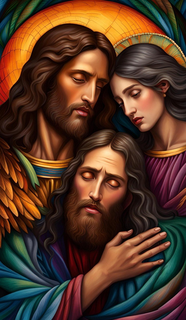 Download Ai Generated, Jesus, Family. Royalty-Free Stock Illustration ...