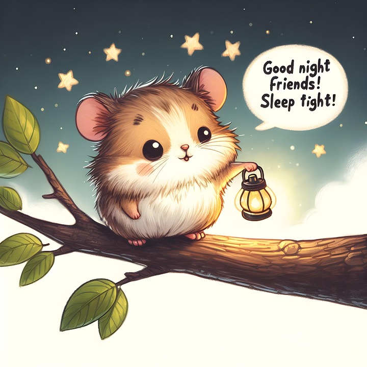 Download Hamster, Night, Stars. Royalty-Free Stock Illustration Image ...