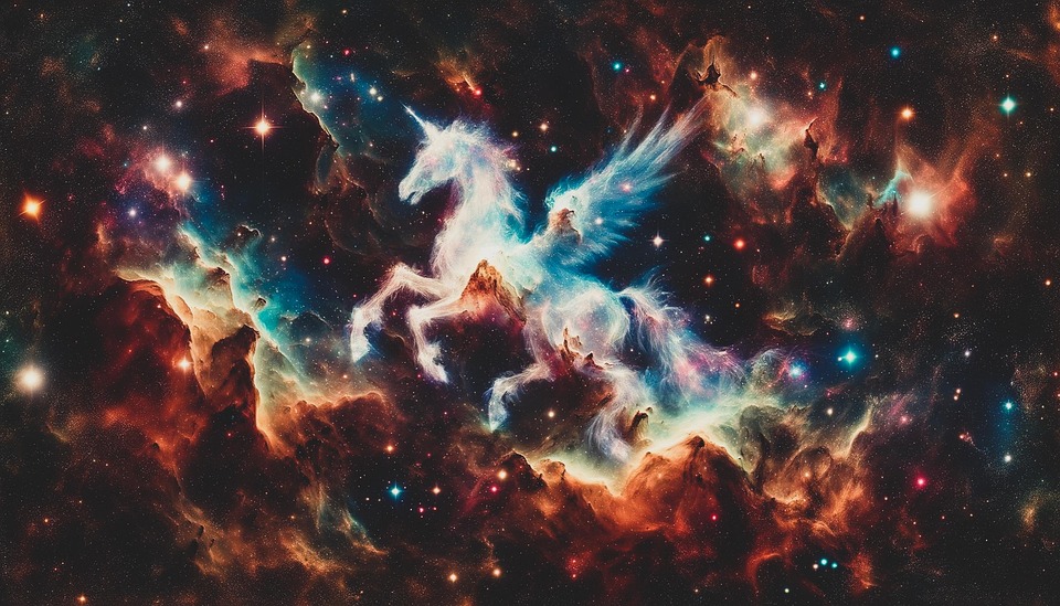Download Ai Generated, Cosmic, Fantasy Creatures. Royalty-Free Stock ...