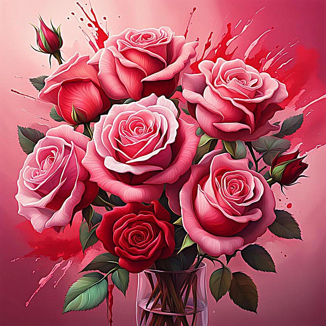 Download Digital Painting Bouquet Roses Royalty-Free Stock Illustration ...