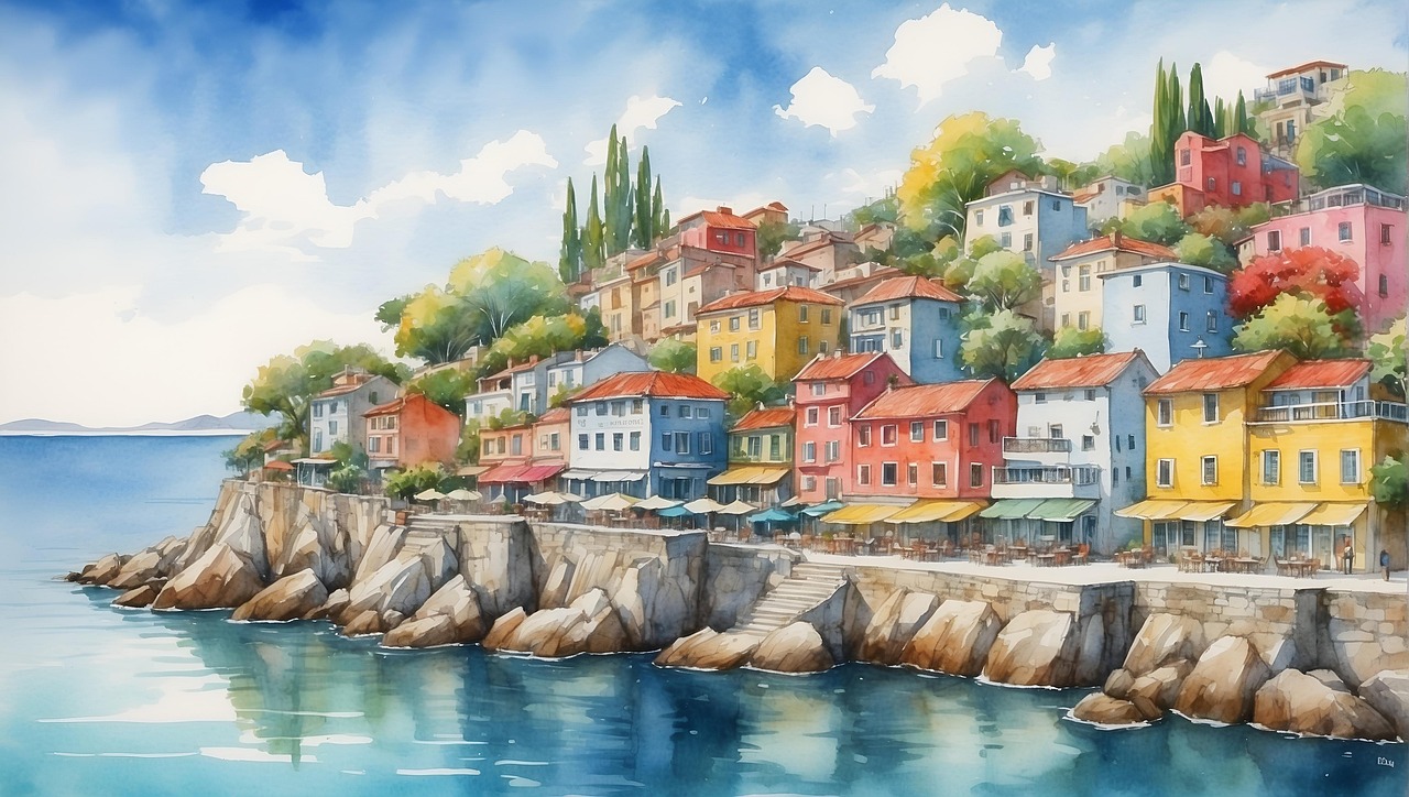 Fargerike Bilder Av Havet Artemisias Verden: Villajoyosa. Frisør,