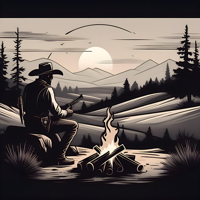 Download Cowboy, Art, Dark. Royalty-Free Stock Illustration Image - Pixabay