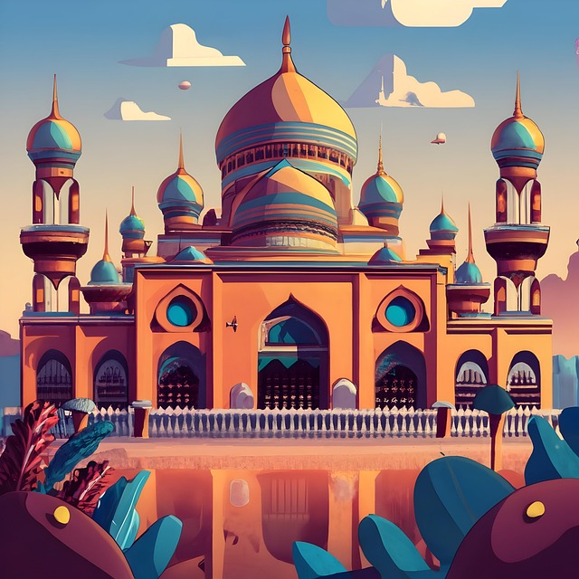 Download Ai Generated, Medina, Mosque. Royalty-Free Stock Illustration ...