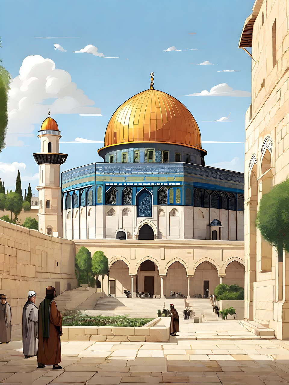 Download Ai Generated, Medina, Mosque. Royalty-Free Stock Illustration ...