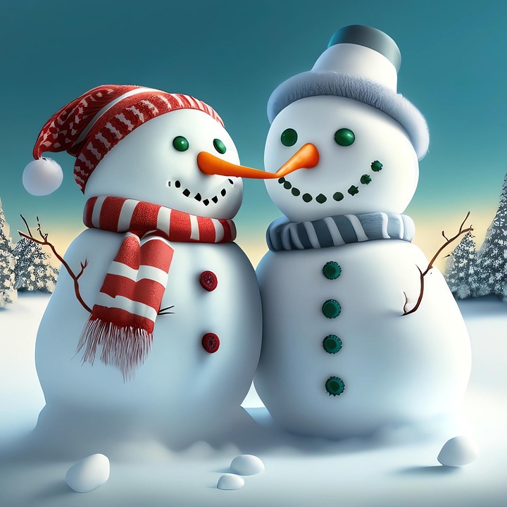 Download Ai Generated, Snowmen, Winter. Royalty-Free Stock Illustration ...