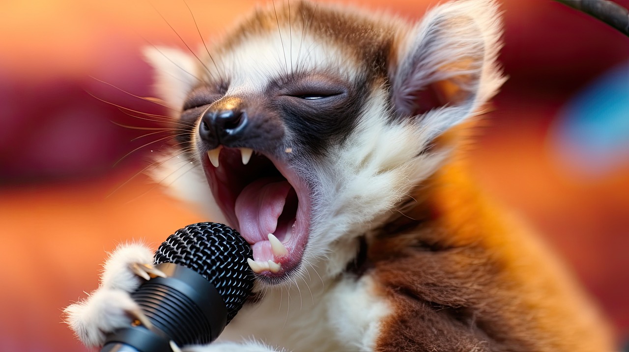 Download Ai Generated, Lemur, Music. Royalty-Free Stock Illustration ...