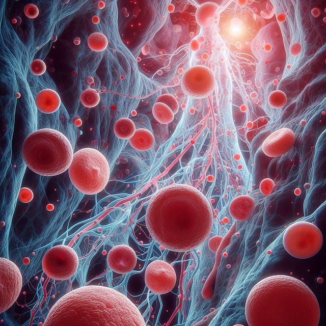 Download Ai Generated, Blood Cells, Red Blood Cells. Royalty-Free Stock ...