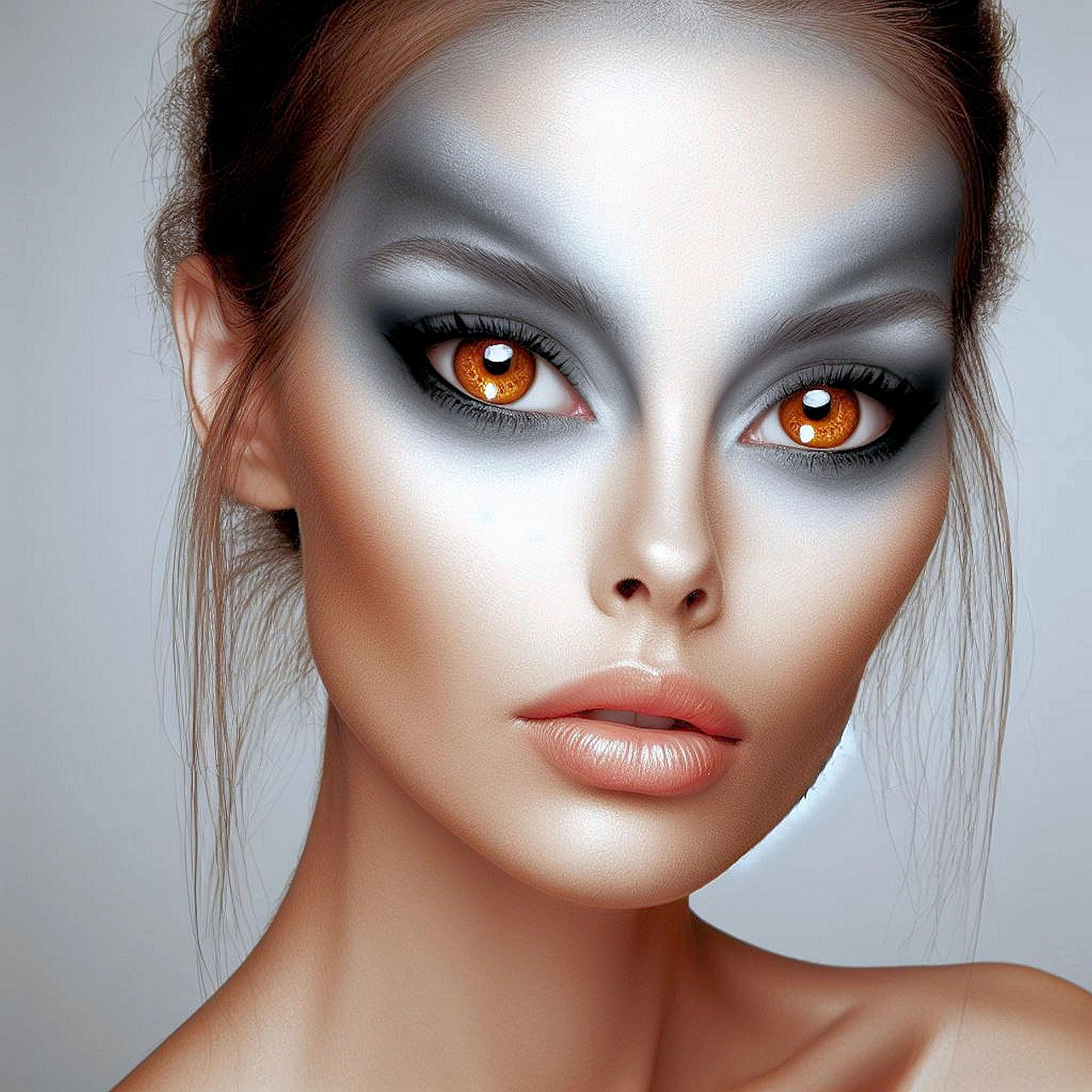 Alien Woman Appealing Makeup - Free photo on Pixabay