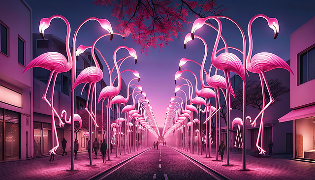 Download Street, City, Flamingo. Royalty-Free Stock Illustration Image ...