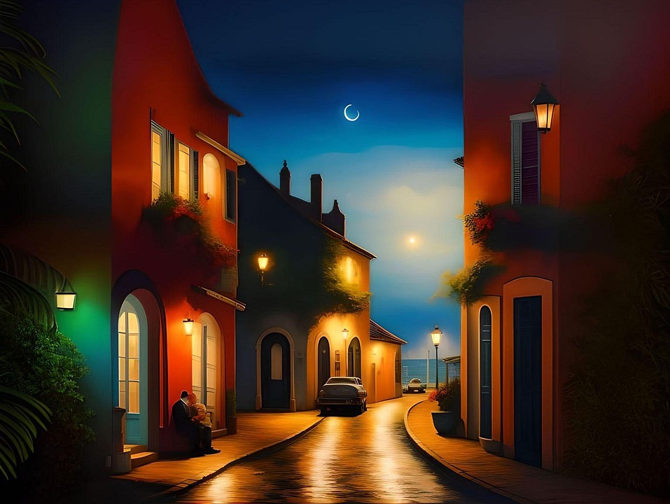 Download Ai Generated, Street, Road. Royalty-Free Stock Illustration ...