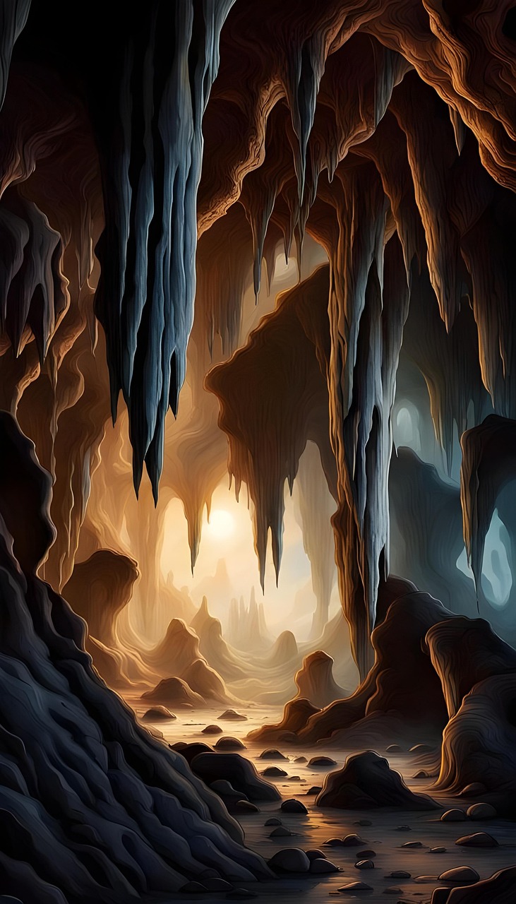 Download Ai Generated, Cave, Rocks. Royalty-Free Stock Illustration ...
