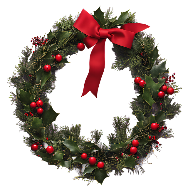 Jul Kristtorn Krans Pixerstick Klistermærke Jul Krans Vektor Ramme