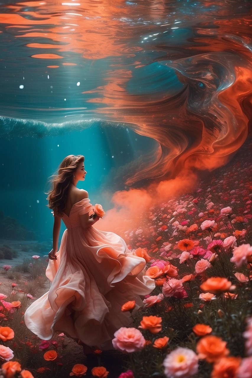 Ai产生的 女士 水下 Pixabay上的免费图片 Pixabay