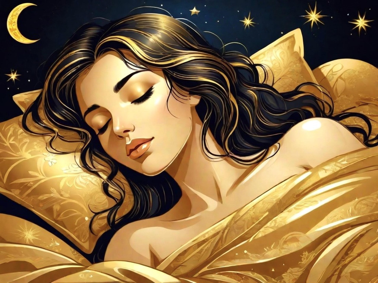 Download Girl, Girl Sleeping, Sleeping. Royalty-Free Stock Illustration ...