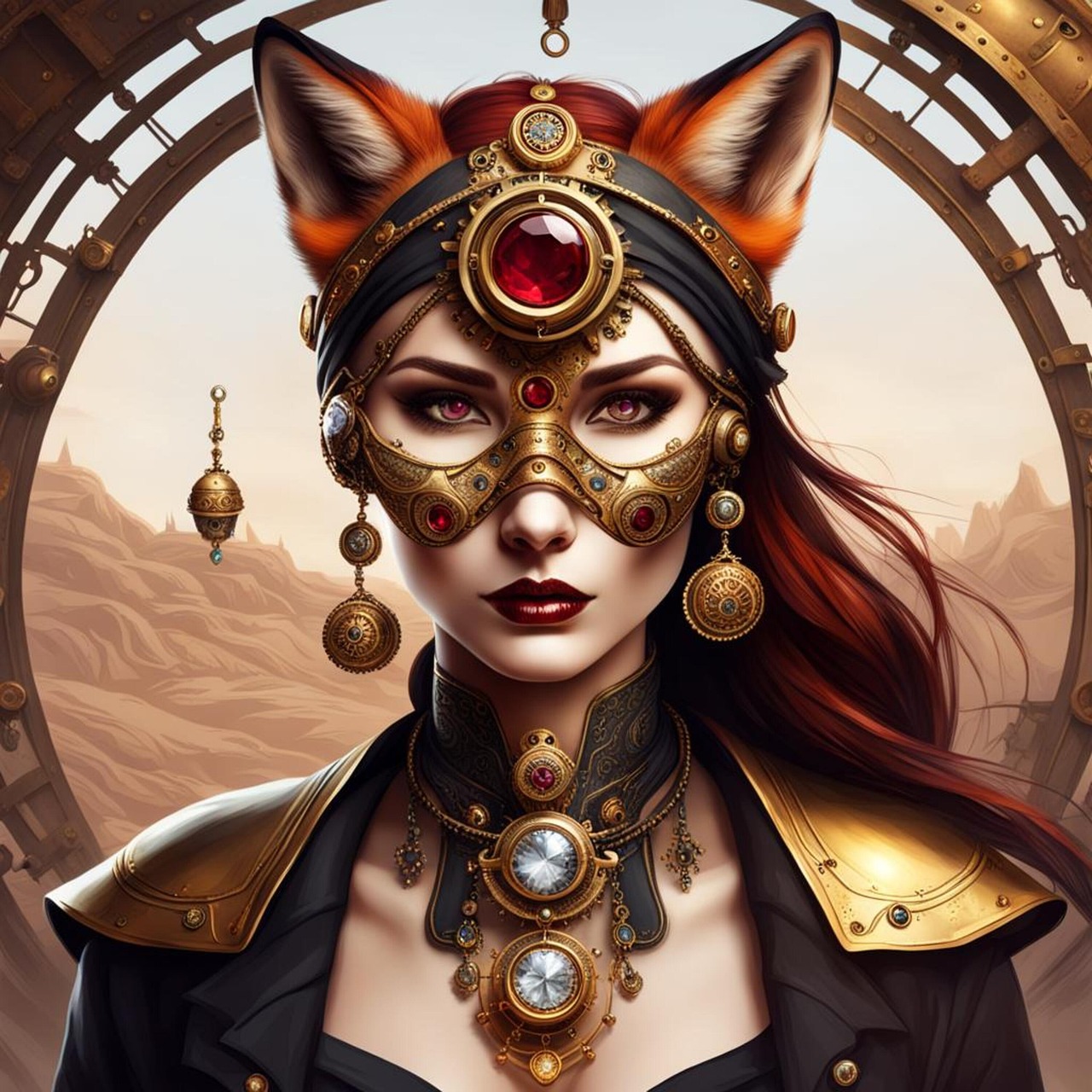 Download Woman, Portrait, Fox. Royalty-Free Stock Illustration Image ...