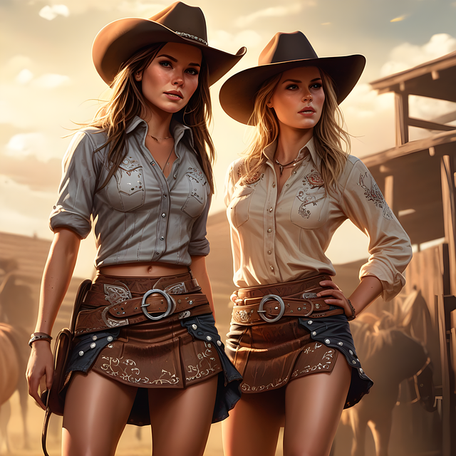 Download Ai Generated Women Cowgirls Royalty Free Stock Illustration