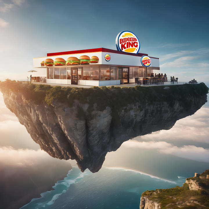Download Burgerking, Reaturant, Floating. Royalty-Free Stock ...