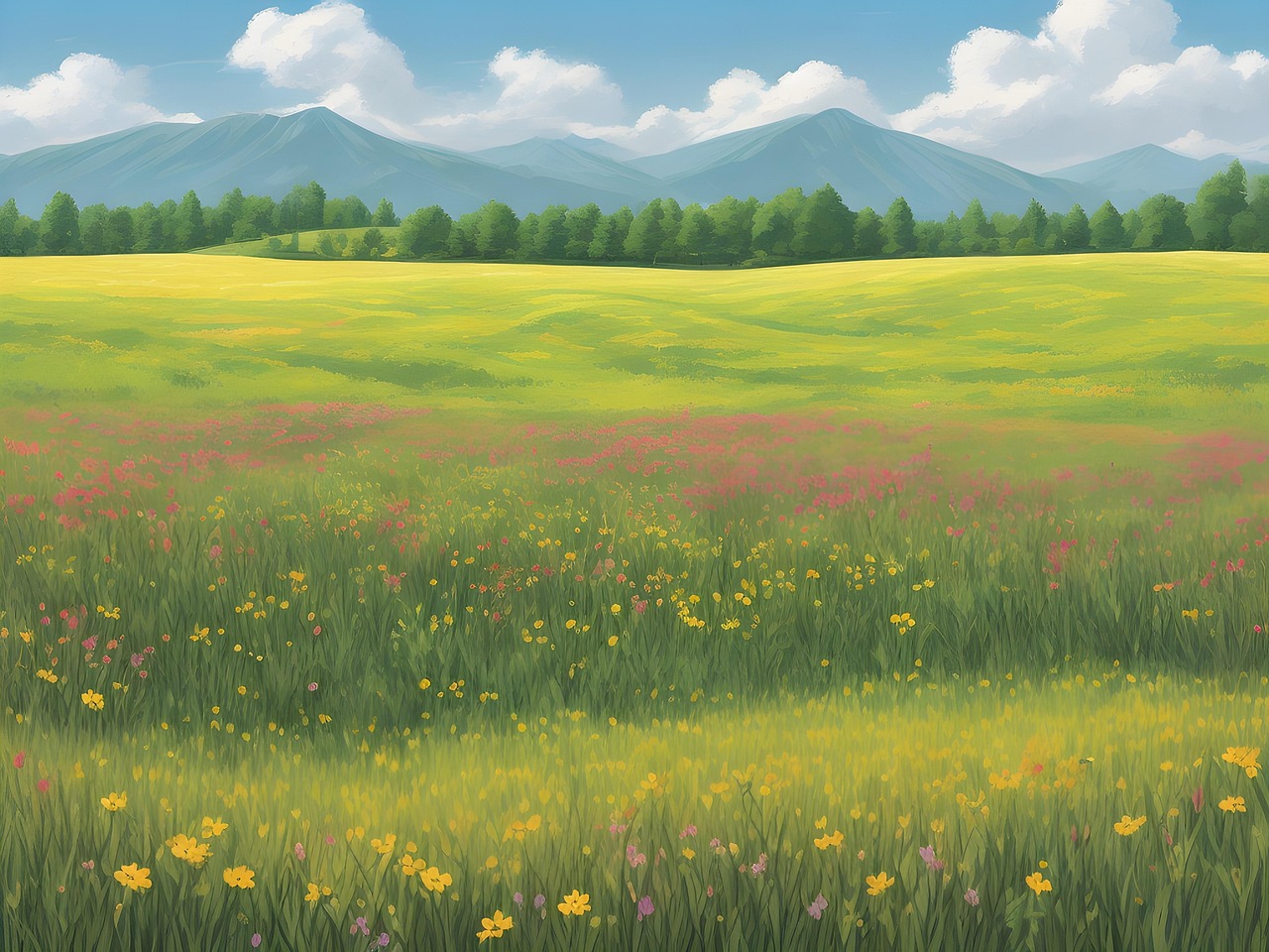 Download Ai Generated, Meadow, Field. Royalty-Free Stock Illustration ...