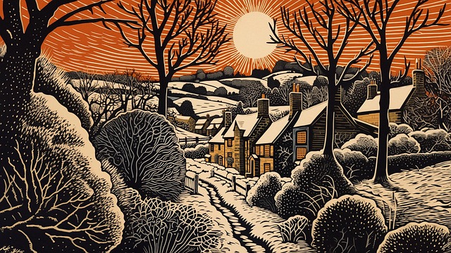 Estilo Linograbado Cotswolds - Imagen gratis en Pixabay - Pixabay