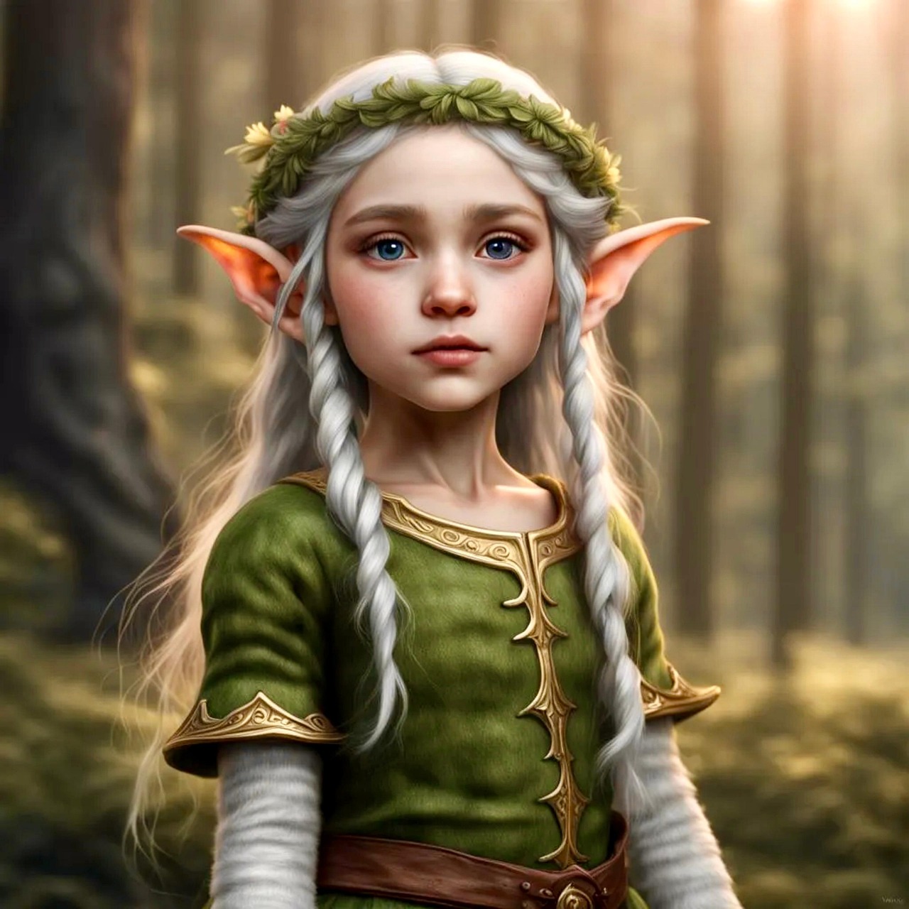 Download Forest Elf Child Royalty Free Stock Illustration Image