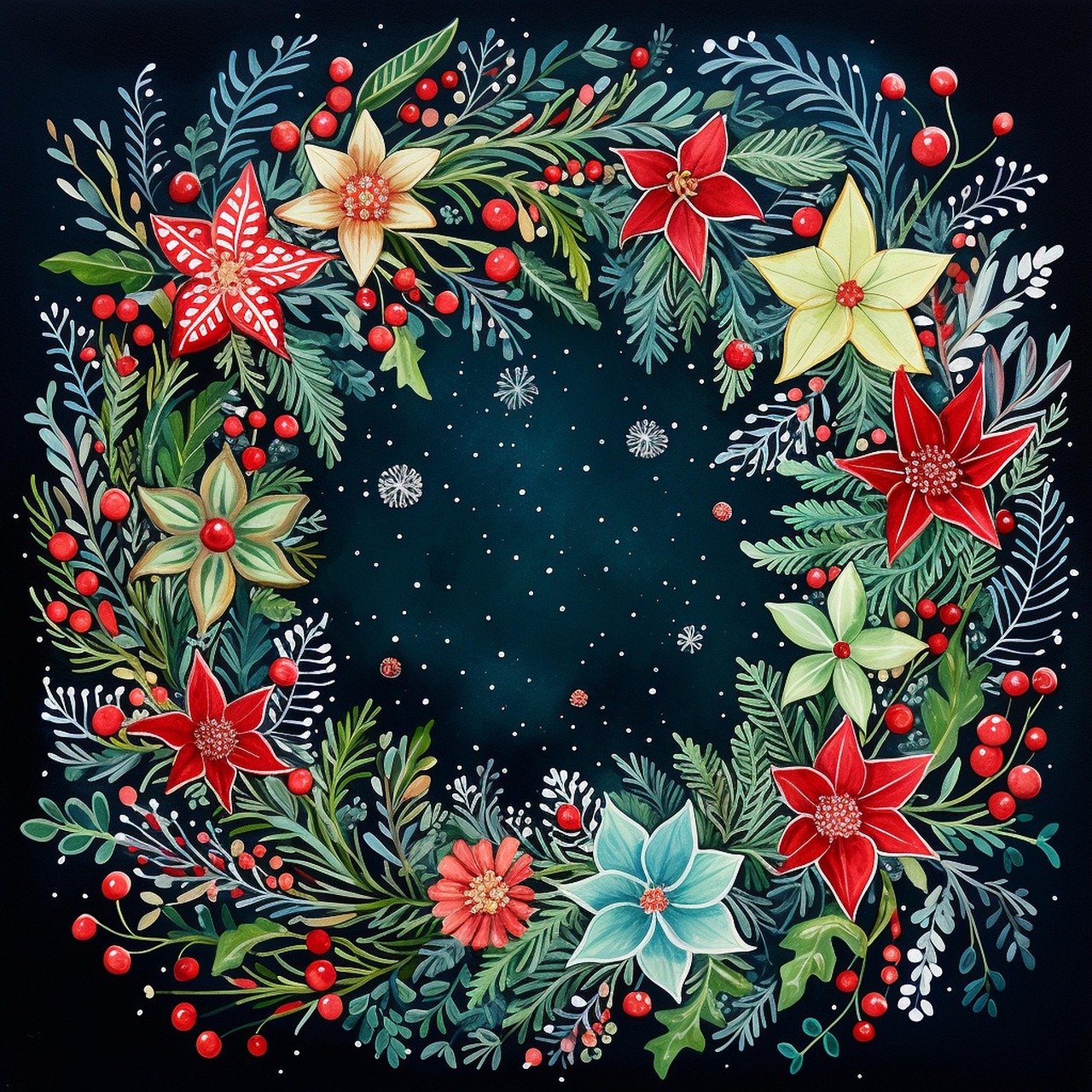 Download Christmas, Xmas, Wreath. Royalty-Free Stock Illustration Image ...