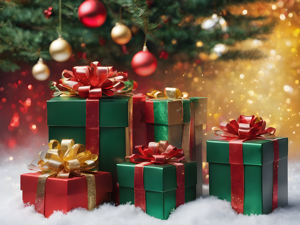 Download Ai Generated Gifts Boxes Royalty-Free Stock Illustration Image ...