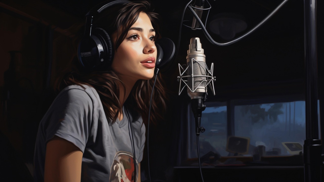 Download Ai Generated, Woman, Podcast. Royalty-Free Stock Illustration ...
