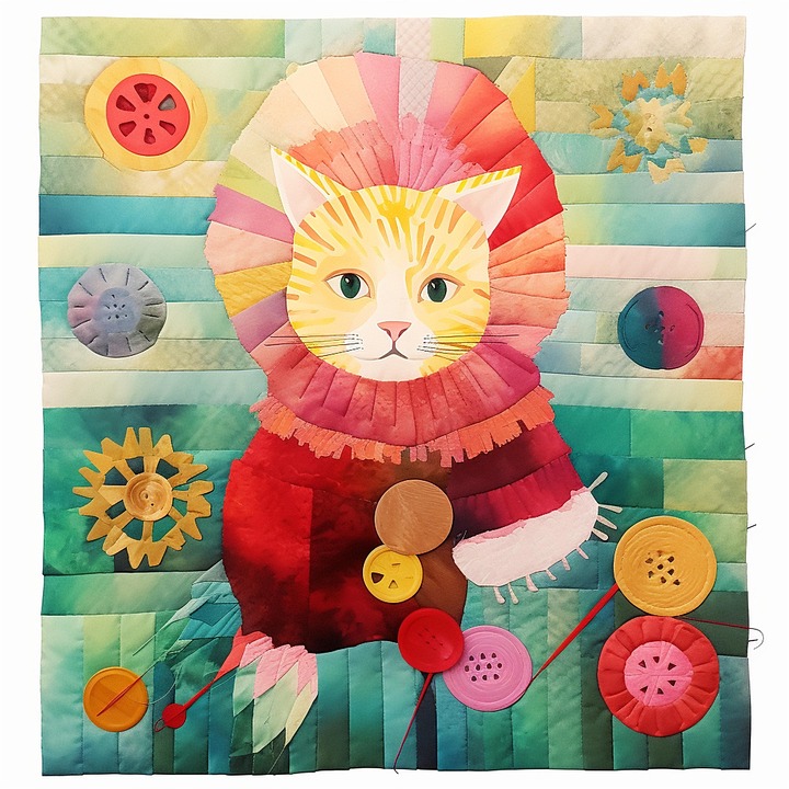 Courtepointe Cat Textile En - Image gratuite sur Pixabay - Pixabay